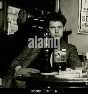 Dylan Thomas - portrait of Welsh poet with wife Caitlin Thomas. 1914 ...