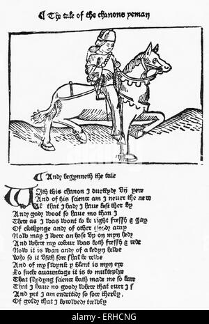 Chaucer as a Canterbury Pilgrim Illustration from Cassell s Illustrated ...