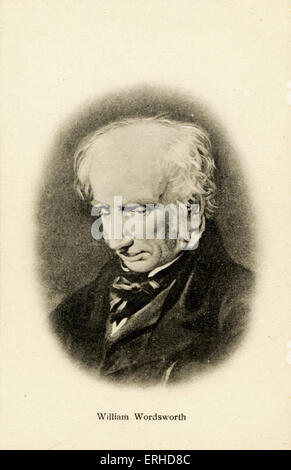 Portrait of William Wordsworth (1770-1850) was a major English Romantic ...