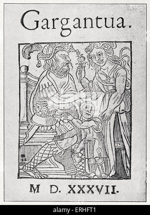Gargantua by Francois Rabelais. Engraved frontispiece to the first ...