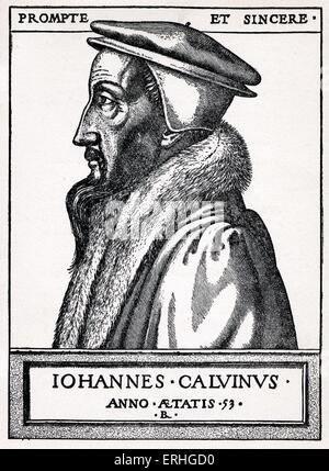 Portrait of John Calvin (1509-1564), um 1700 Stock Photo - Alamy