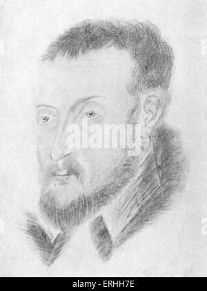 Joachim du Bellay - Portrait engraving. French poet, 1522 - 1560 ...