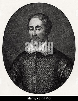 Edmund Spenser. Portrait of the English poet. 1552-January 13 1599 ...