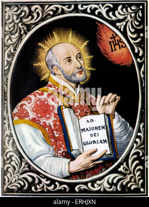 Saint Ignatius of Loyola , 1491 - 1556. Spanish Basque priest and Stock ...