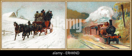 Scientific progress during the Victorian Era - street scenes in 1837 ...