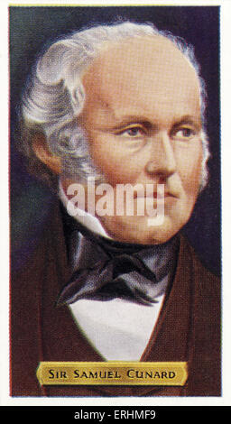 Sir Samuel Cunard portrait, 1787 – 1865, founder of the Cunard Line ...