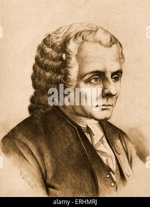 Jean-Jacques Rousseau - Swiss born French philosopher of Enlightenment ...