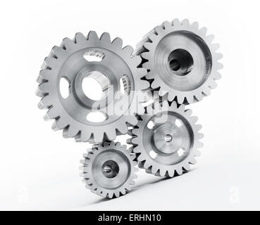 Gears attached to each other Stock Photo - Alamy