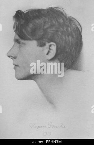 Rupert Chawner Brooke English war poet 3 August 1887 – 23 April Stock ...