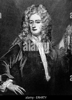 Portait of Joseph Addison, 1672 - 1719, an English essayist, poet Stock ...