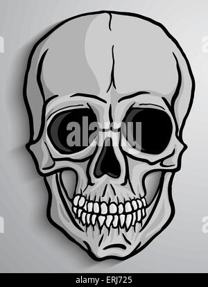 skull dead halloween icon over purple background, vector illustration ...
