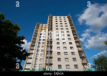 Manvers Court high rise flats in Sneinton, Nottingham Nottinghamshire ...
