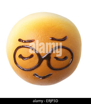 Smiley Sweet Bun Stock Photo - Alamy