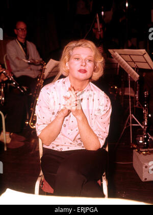 JO STAFFORD (1917-2008) US singer in a recording studio about 1968 ...