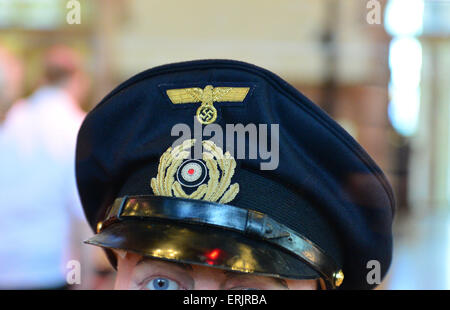 WW2 German Navy Kriegsmarine Blue U-Boat Sailor cap exhibited in Derry ...