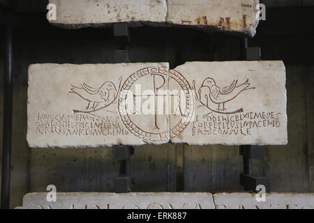 Roman tombstone. Early Christian. Epitaph. Latin inscription. Vatican ...