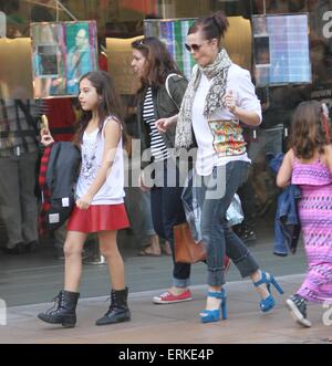 Celebrities shop at The Grove Featuring: Kiersten Warren Where: Los ...