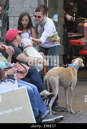 Celebrities shop at The Grove Featuring: Kiersten Warren Where: Los ...