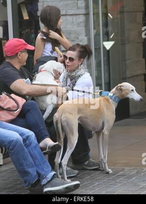 Celebrities shop at The Grove Featuring: Kiersten Warren Where: Los ...