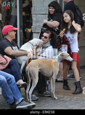 Celebrities shop at The Grove Featuring: Kiersten Warren Where: Los ...