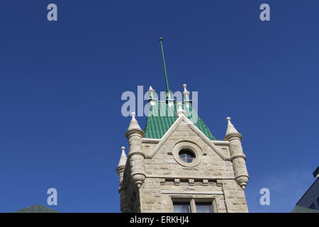 Sandstone school building with separate boys and girls entrances Stock ...