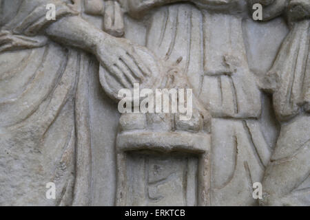 Relief with sacrifice. Pouring a Libation. Roman. Mercat from ...