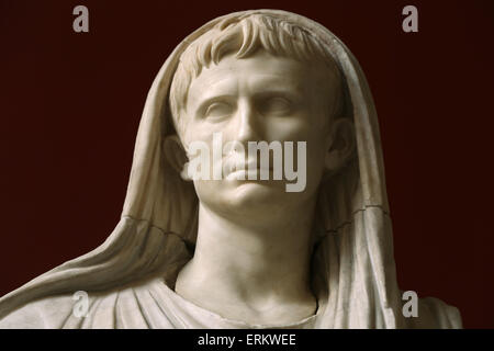 Via Labicana Augustus. Sculpture of the Roman Emperor Augustus (63BC ...