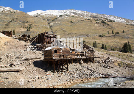 Animas Forks Mine ruins, Animas Forks, Colorado, United States of Stock ...