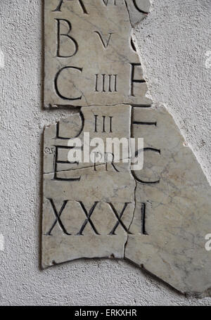 Rome. Italy. Fasti Praenestini (detail), Palazzo Massimo alle Terme ...