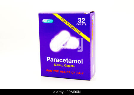 Packet of Paracetamol pain relief tablets Stock Photo - Alamy