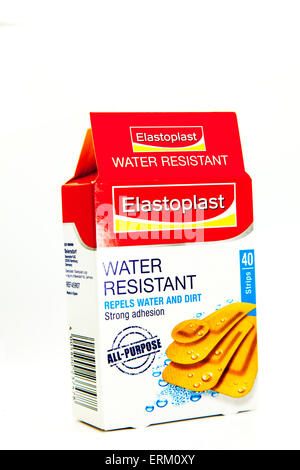 plasters elastoplast plaster box first aid container pack packet water ...