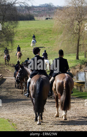 Riders on Horseback Fox Hunting The Vale of Lune Yorkshire Dales ...