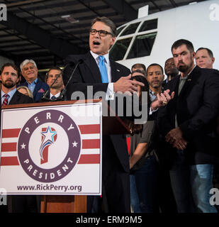 Addison, Texas, USA. 04th June, 2015. Former Texas Governor RICK PERRY ...