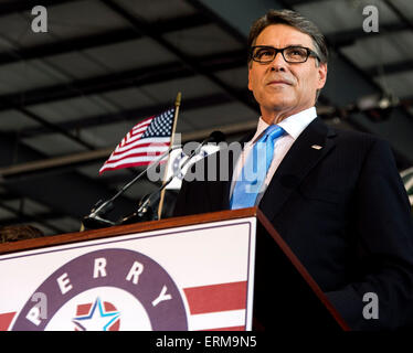 Addison, Texas, USA. 04th June, 2015. Former Texas Governor RICK PERRY ...