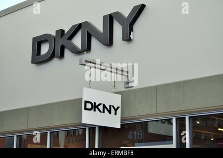 DKNY store sign Stock Photo - Alamy