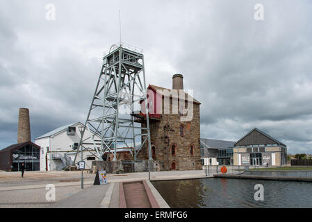Robinson's Shaft, South Crofty Mine, Pool, Cornwall. The engine house ...