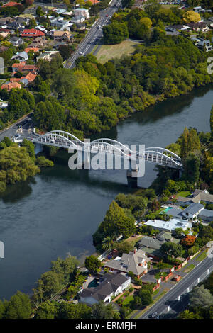 Hamilton, Waikato River and Fairfield Bridge (1937), Waikato, North ...