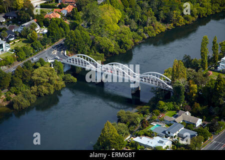 Waikato River and Fairfield Bridge (1937), Hamilton, Waikato, North ...