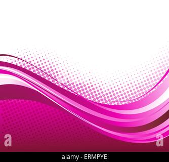 Vector Abstract pink color curved lines background. Template brochure ...