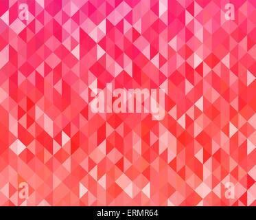 Bright red textured geometric shapes isolated on white - modern design ...