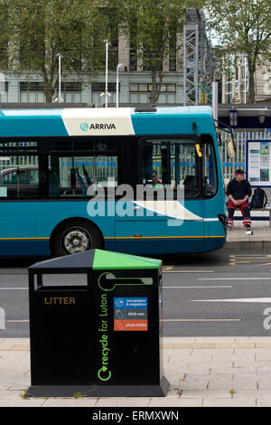 Arriva bus at Luton Station Interchange, Bedfordshire, England, UK ...