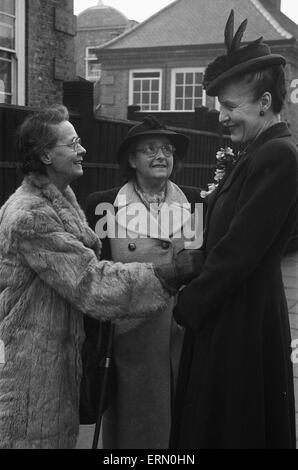 Making a polling day tour of her Fulham constituency. Dr Edith ...