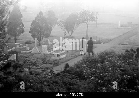 The exhumation of Mrs Beryl Evans whose strangled body was found at no ...