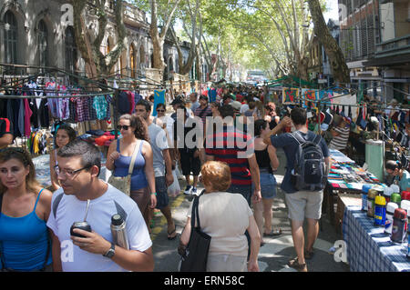 Tristan Narvaja Sunday Street Market, Montevideo, Uruguay Stock Photo ...