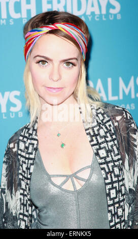 Taryn Manning performs a DJ set at Pure nightclub inside Caesars Palace ...