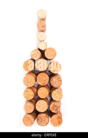 Glass form make with corks Stock Photo - Alamy