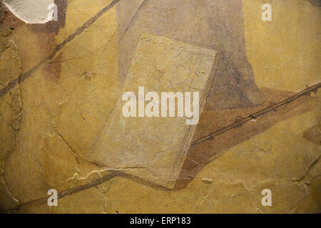 Roman era. Mural painting. Detail sandals (caligae or calceus). Rome ...