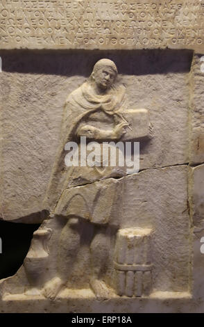 Roman scribe writing on wax tablets. A scribe is a person who writes ...