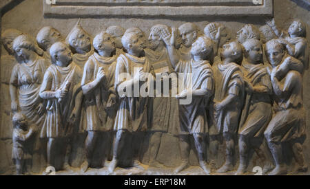 Roman scribe writing on wax tablets. A scribe is a person who writes ...