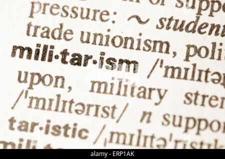 Definition of word in dictionary war Stock Photo - Alamy